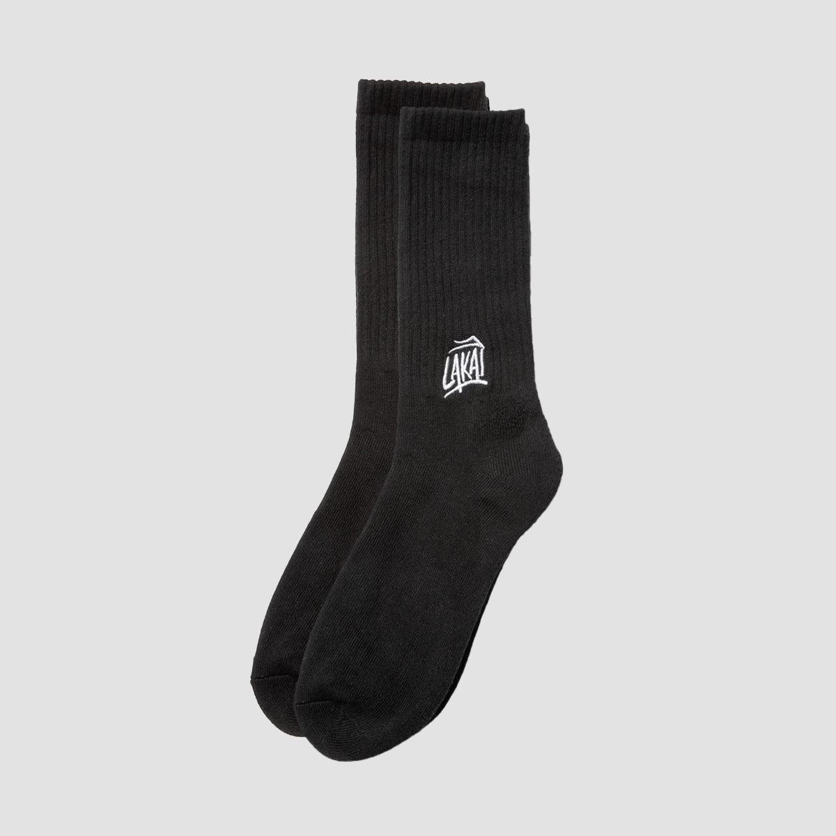 Lakai Brush Crew Socks Black