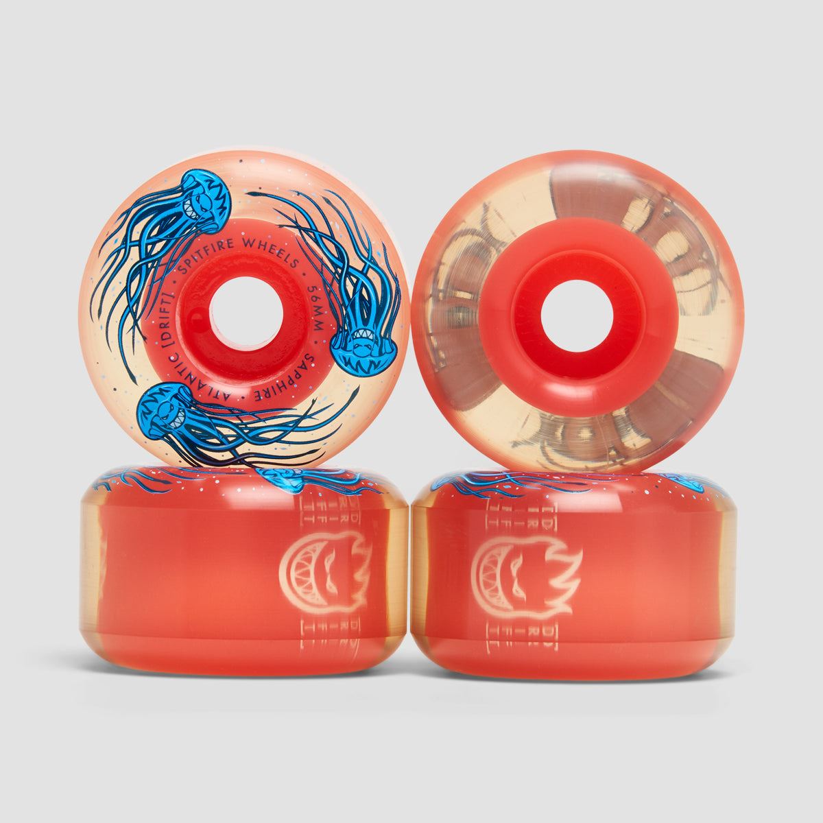 Spitfire Formula Four Sapphire Radial Soft 90DU X Atlantic Drift Skate