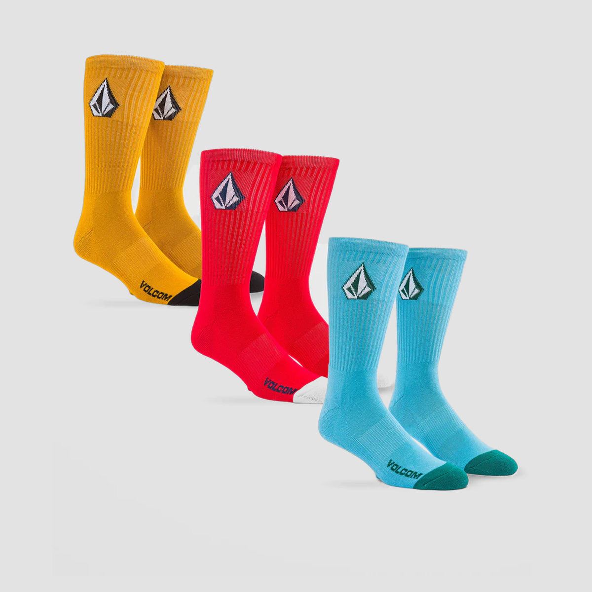 Volcom Full Stone Mix Socks 3 Pack Multi