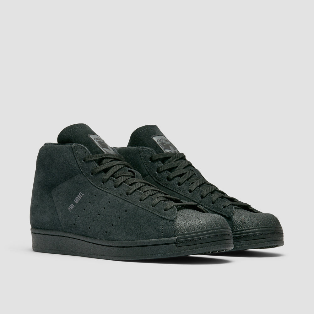 adidas Pro Model Trainers Mid Top Shoes - Core Black/Grey Five/Core Bl