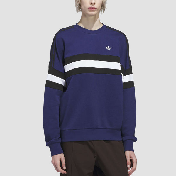 adidas Skateboarding Vintage Inspired Crewneck Sweatshirt Dark Blue/Bl