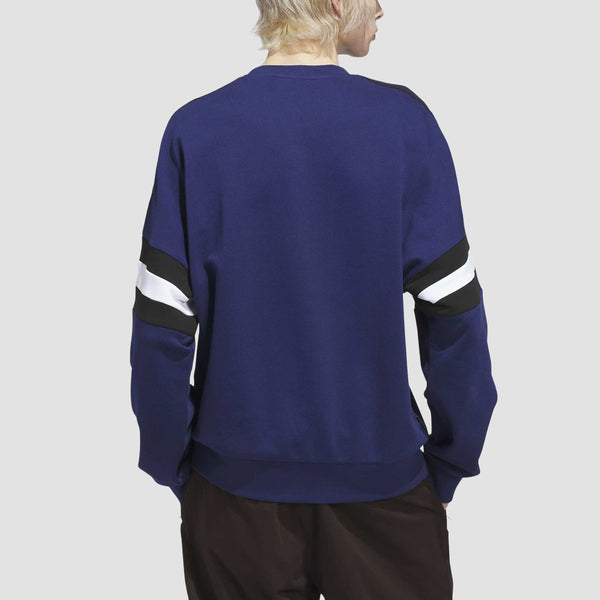 adidas Skateboarding Vintage Inspired Crewneck Sweatshirt Dark Blue/Bl