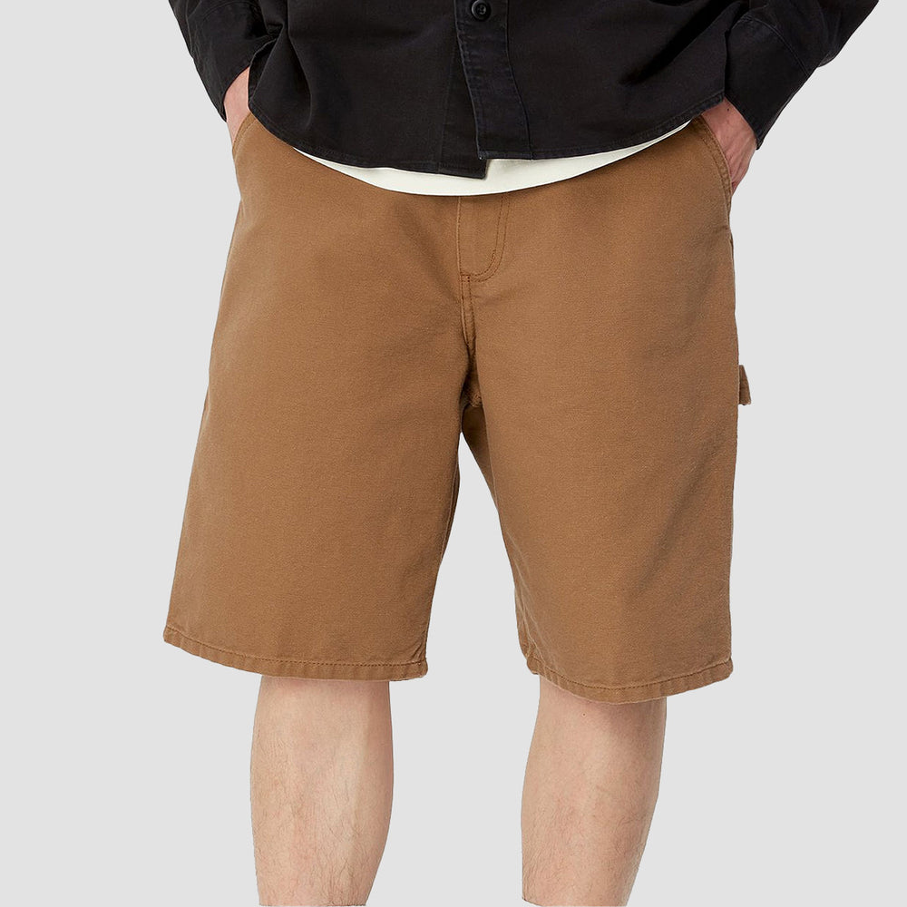 Carhartt WIP Single Knee Shorts Hamilton Brown Rinsed