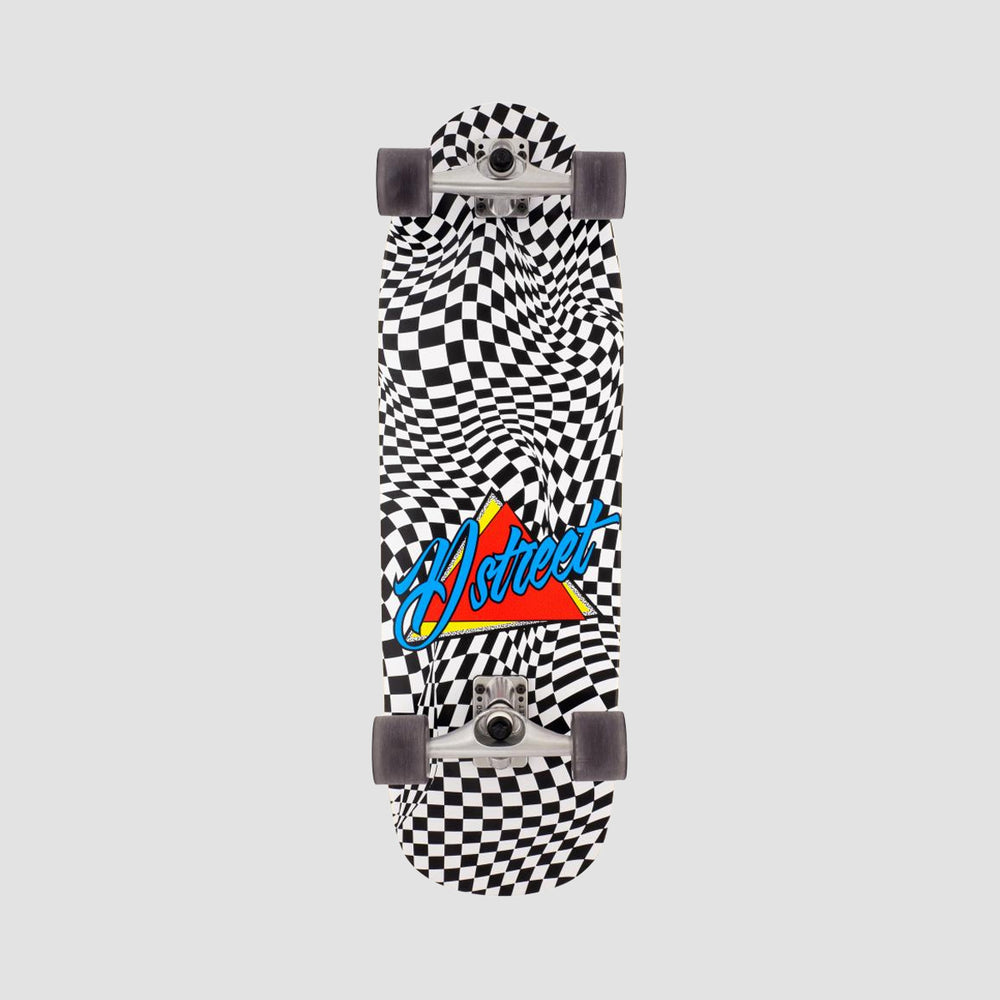 D Street Surfskate Check Warp Cruiser Skateboard - 10"