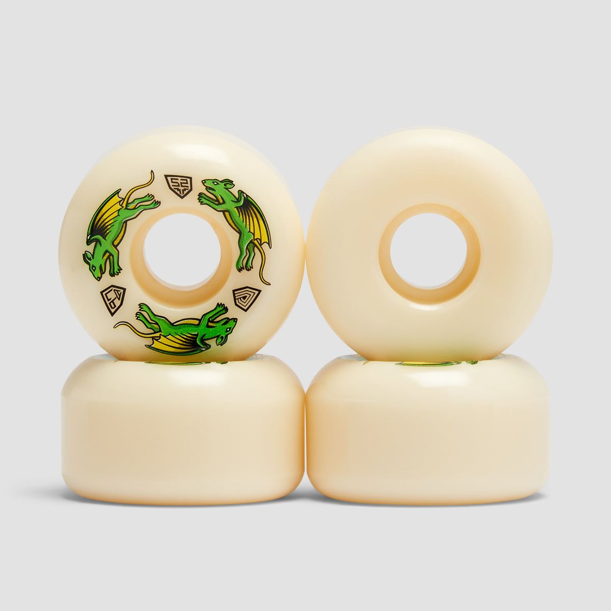 Powell Peralta Dragon Formula Nano Rats 93A V5 Skateboard Wheels White