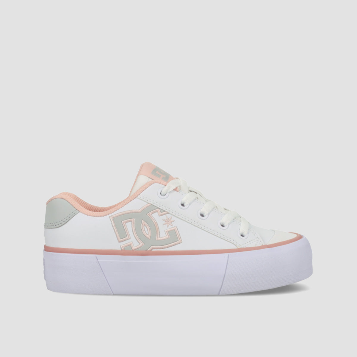 DC Chelsea Platform Shoes - Grey/Blushing Bride - Womens