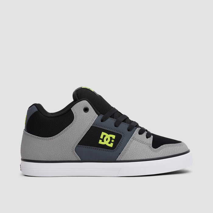 DC Pure Mid Shoes - Black/Grey/Green