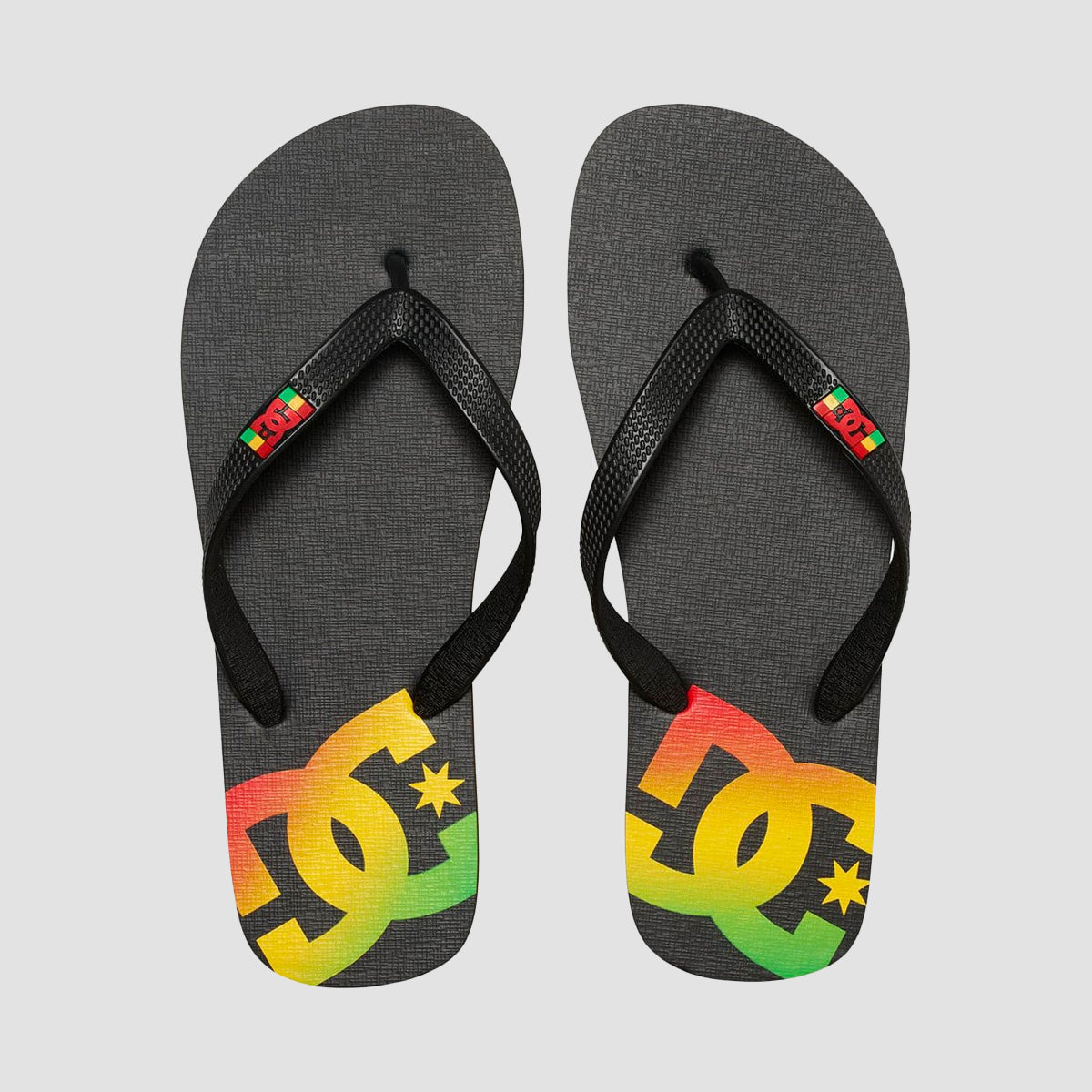 DC Spray Flip Flops Rasta