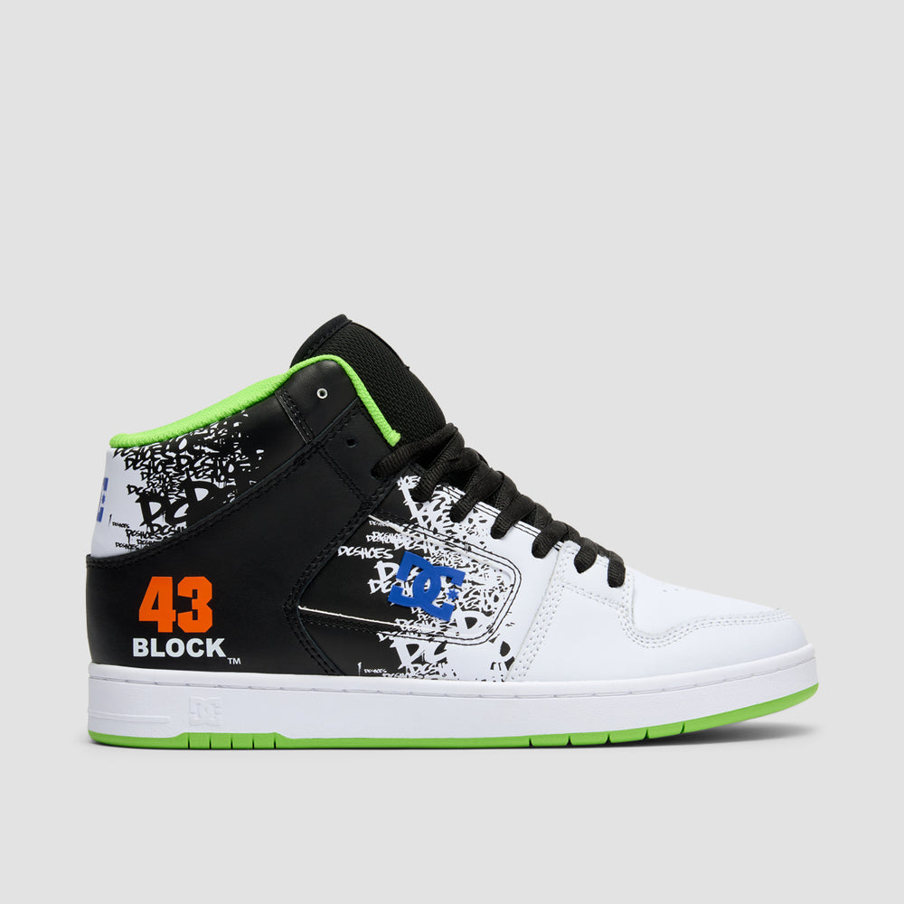 DC X Ken Block 43 Manteca 4 Hi Top Shoes - Black/White/Black