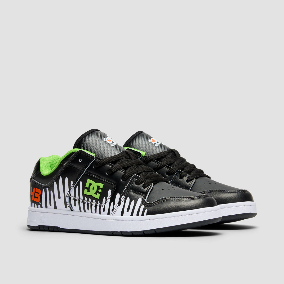 DC X Ken Block 43 Manteca 4 Shoes - Black/White/Green