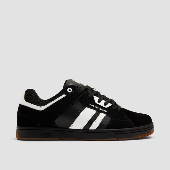DVS Tactic Shoes - Black/White/Black Nubuck