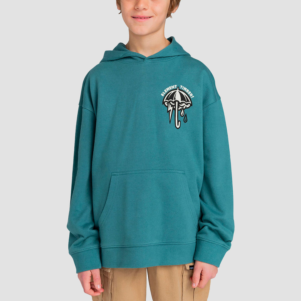 Element X Timber Angry Clouds Pullover Hoodie North Atlantic - Kids