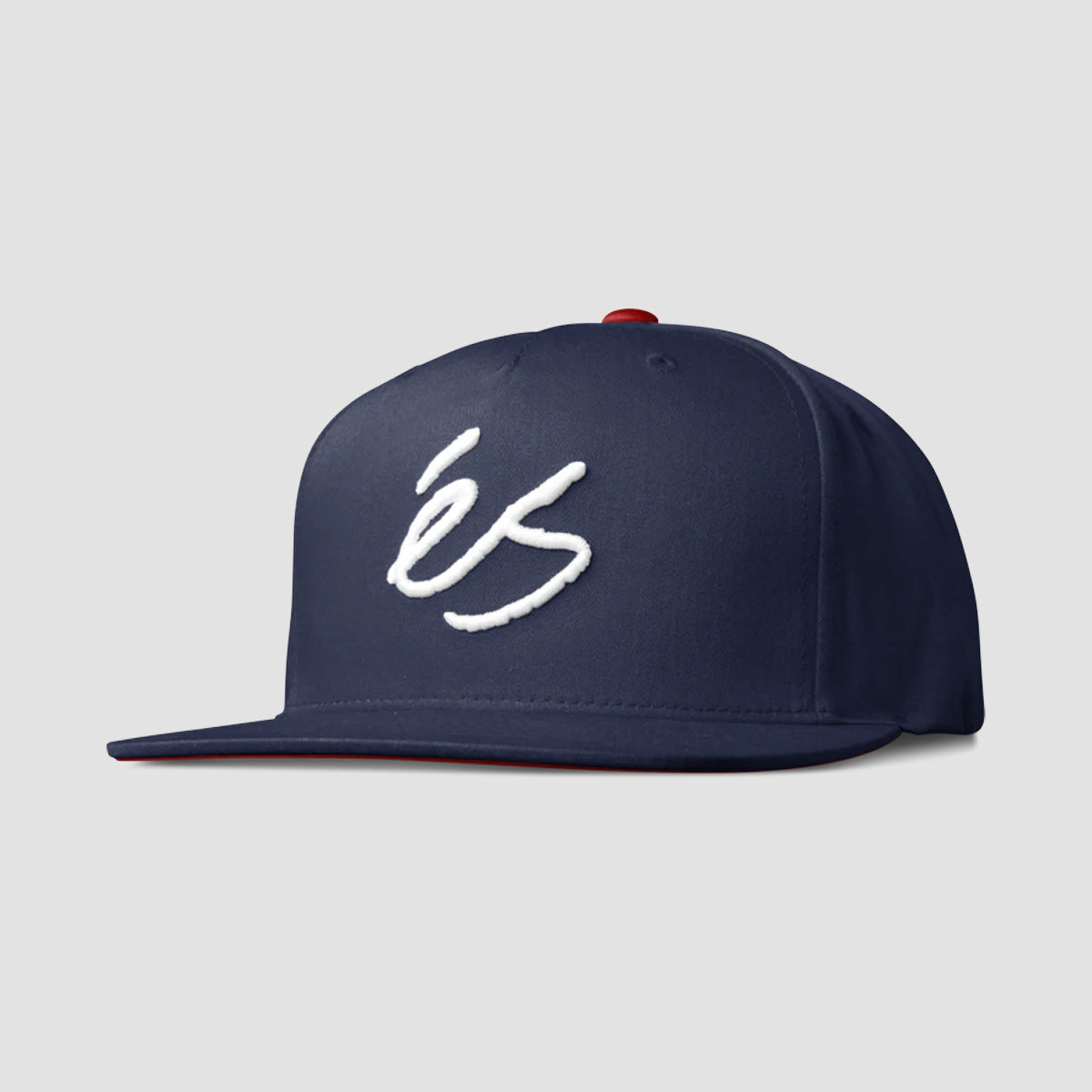 eS Script Snapback Cap Navy/Red