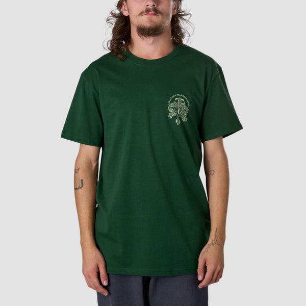 Heathen Green Man Mono T-Shirt Forest Green
