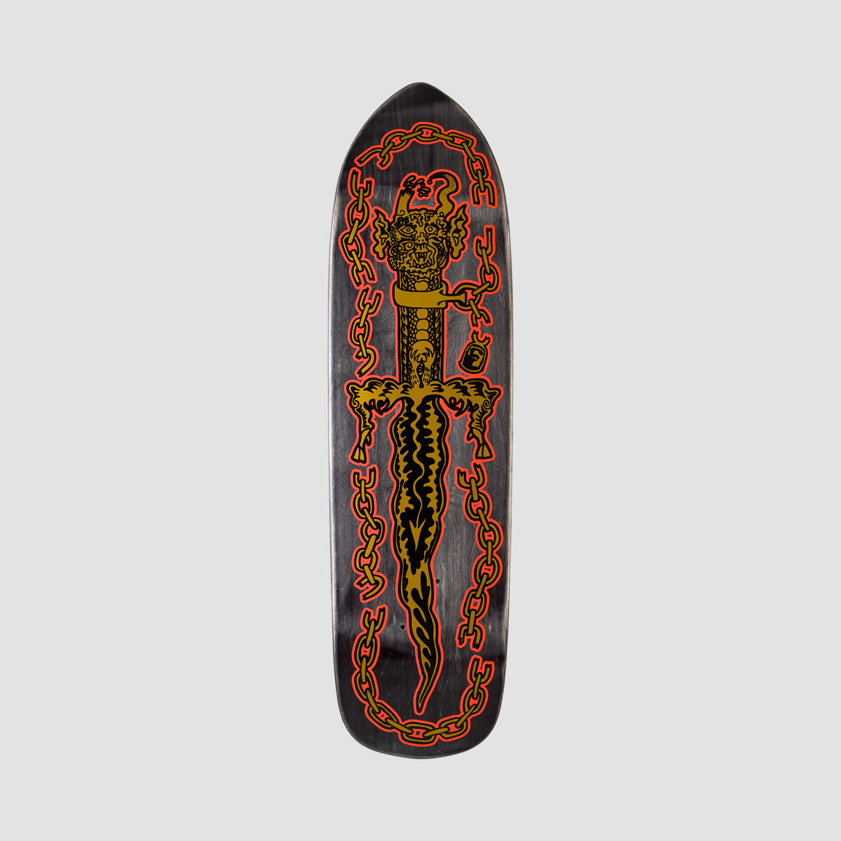 Heathen Sacrificial Dagger On Pointer Skateboard Deck - 8.625"