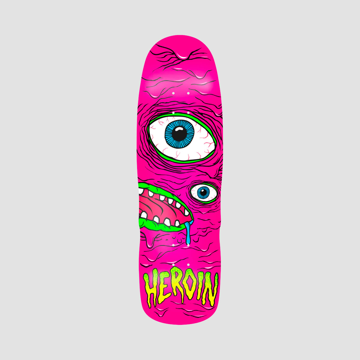 Heroin Pink Mutant Razor Edge Skateboard Deck - 9.5"