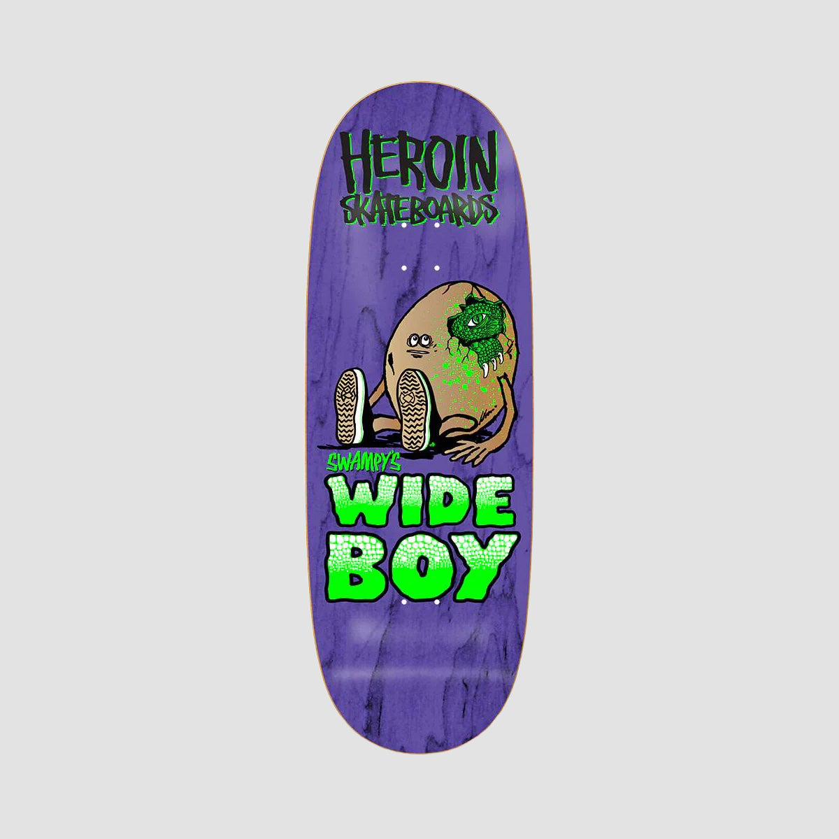 Heroin Swamp's Wide Boy Razor Edge Skateboard Deck Various Stains - 10