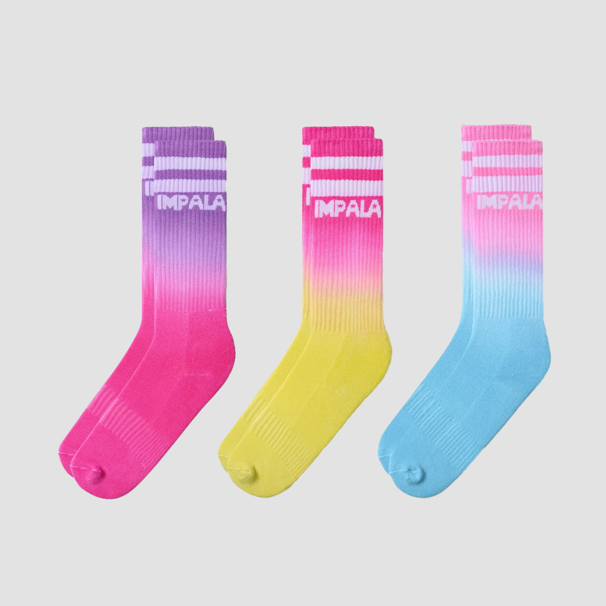 Impala Stripe Socks 3 Pack Tropicana