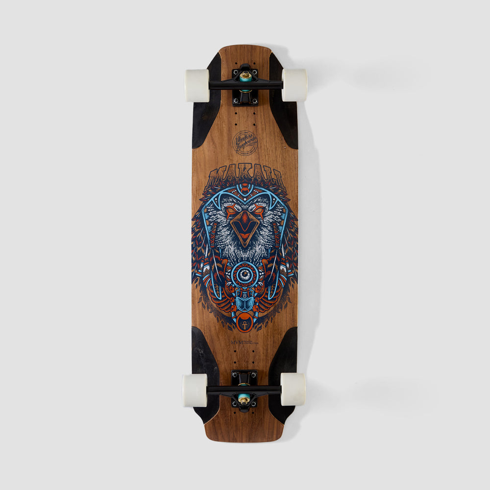 Mindless Voodoo Makali Downhill Skateboard With White Wheels - 35.5"