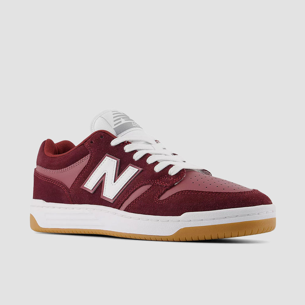 New Balance Numeric 480 Shoes - Monarch Burgundy/NB Burgundy