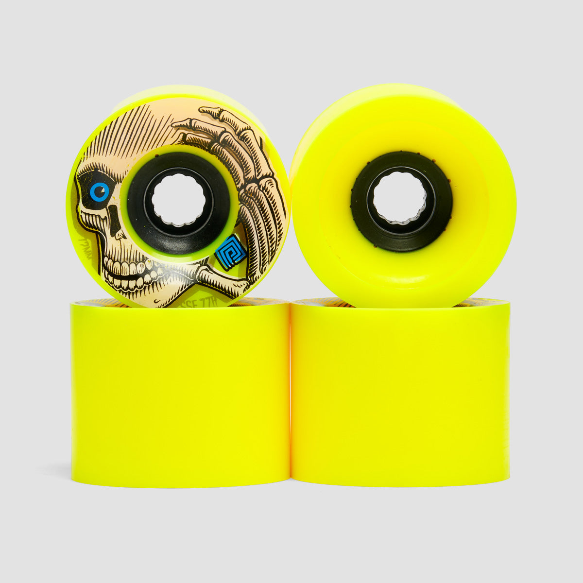 Powell Peralta Kevin Reimer 77A Soft Slide Skateboard Wheels Yellow 72