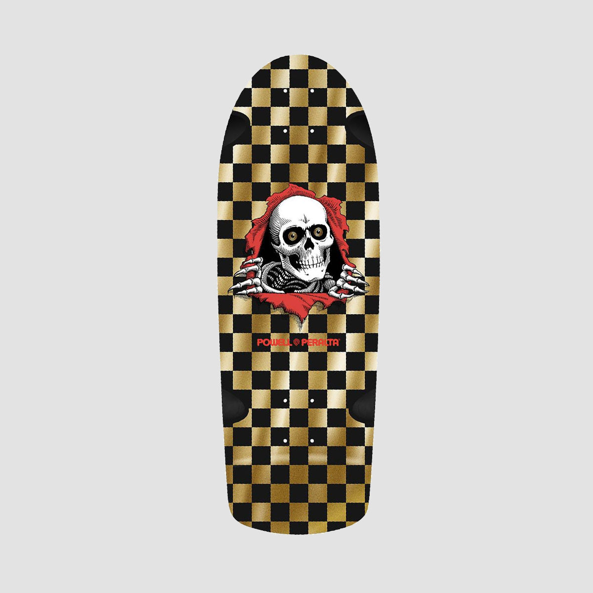 Powell Peralta OG Ripper Checker Reissue Skateboard Deck Gold Foil - 1