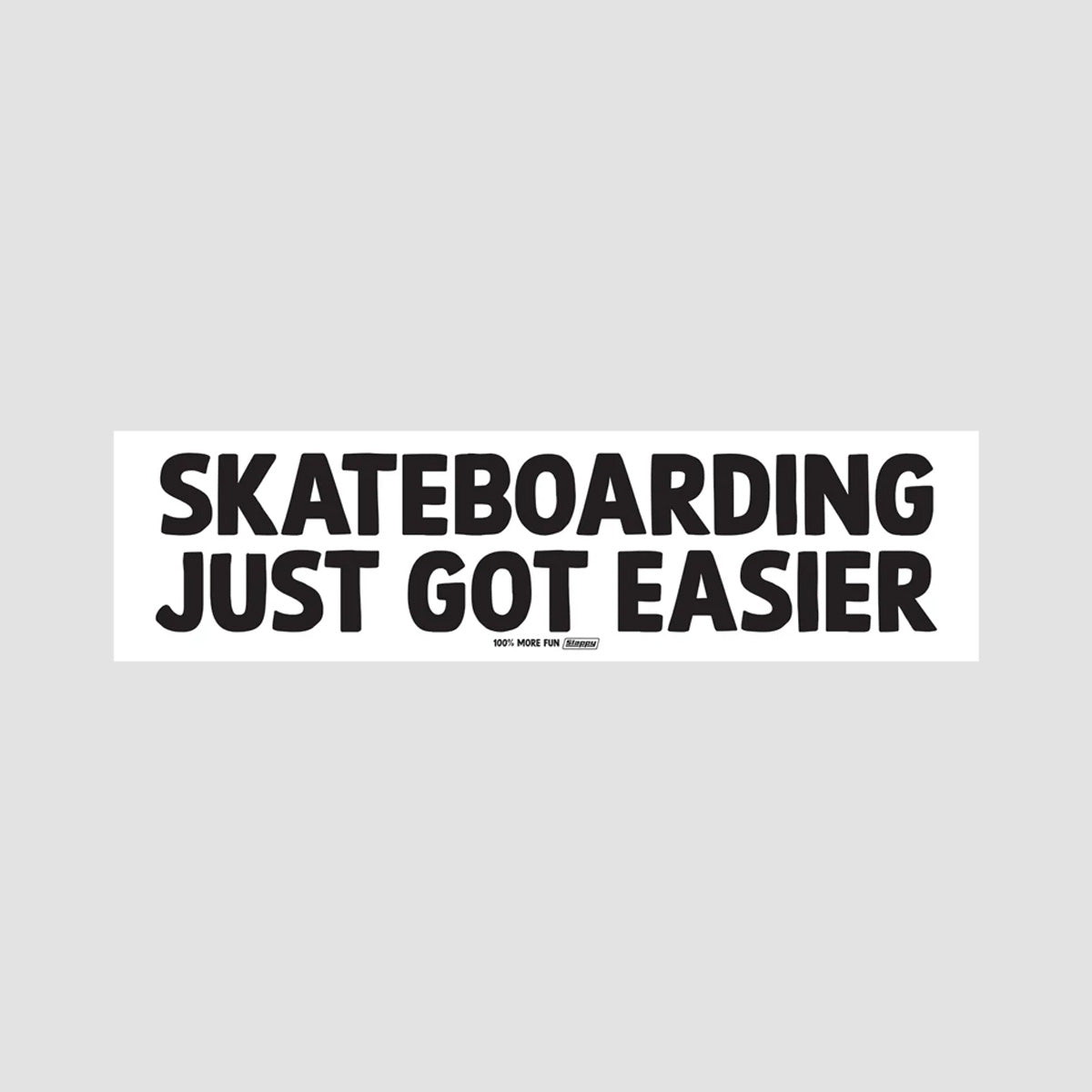 Slappy Ultra Low Kingpin Bumper Sticker White 255x70mm