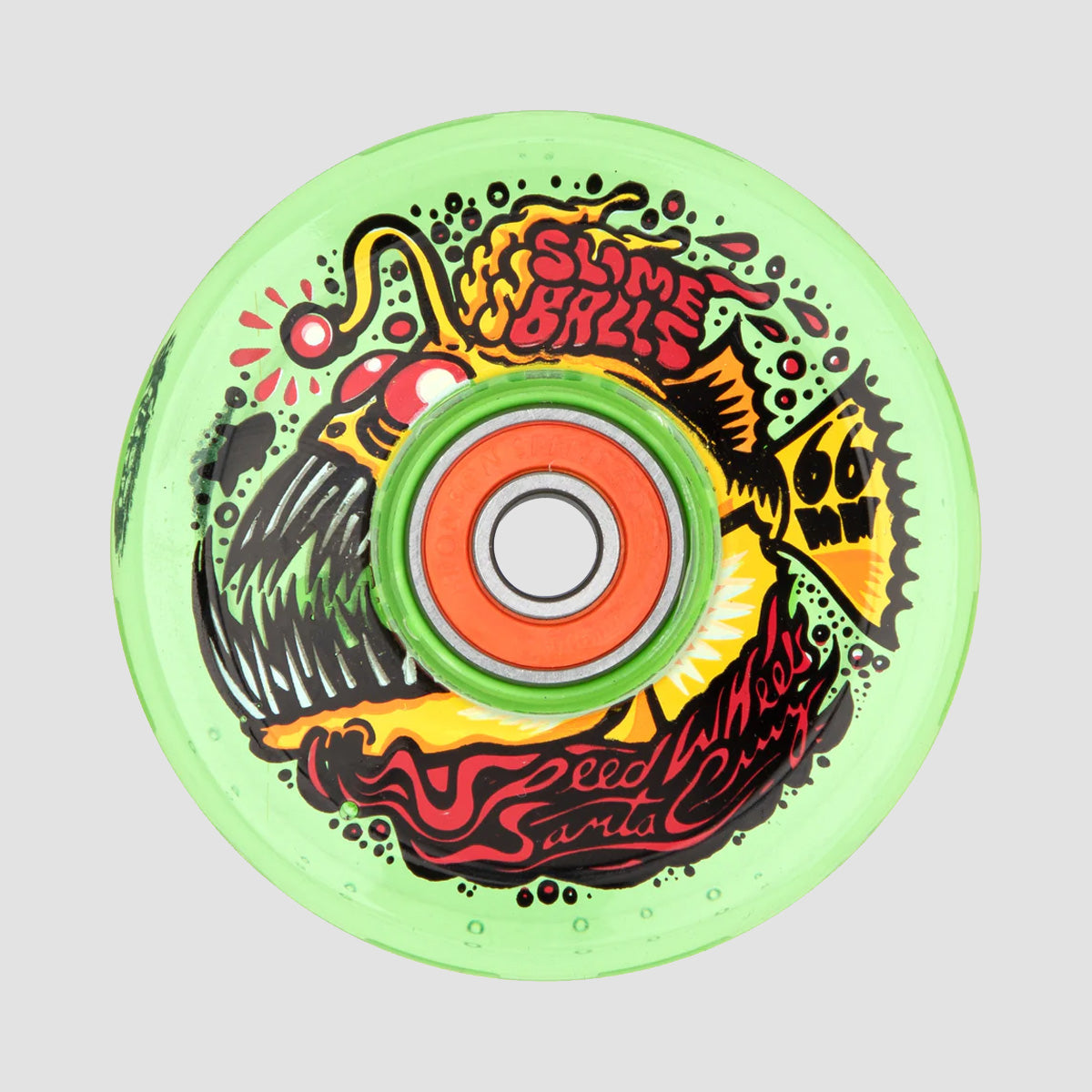 Slime Balls Angler Light Ups OG Slime 78a Skateboard Wheels Neon Green