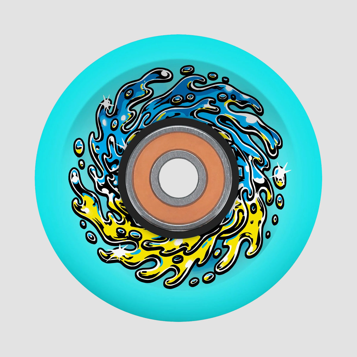 Slime Balls Chrome Light Ups OG 78a Skateboard Wheels Slime Trans Blue