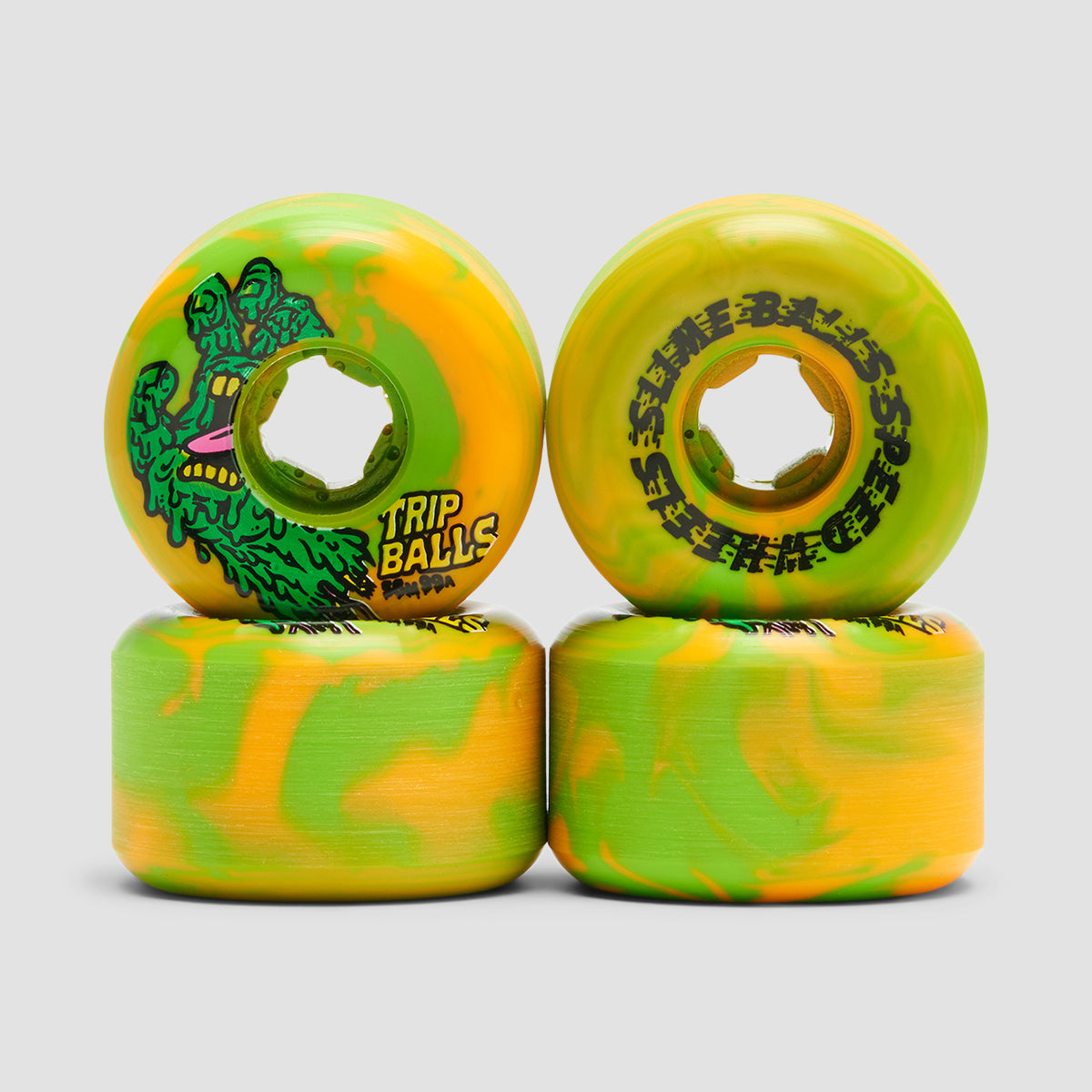 Slime Balls Face Melter Trip Balls 99a Skateboard Wheels Green/Orange
