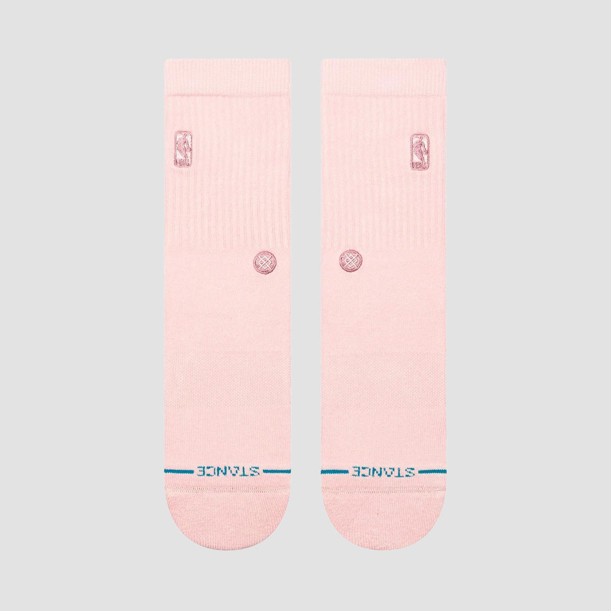 Stance NBA Logoman Wash Crew Socks Dusty Rose