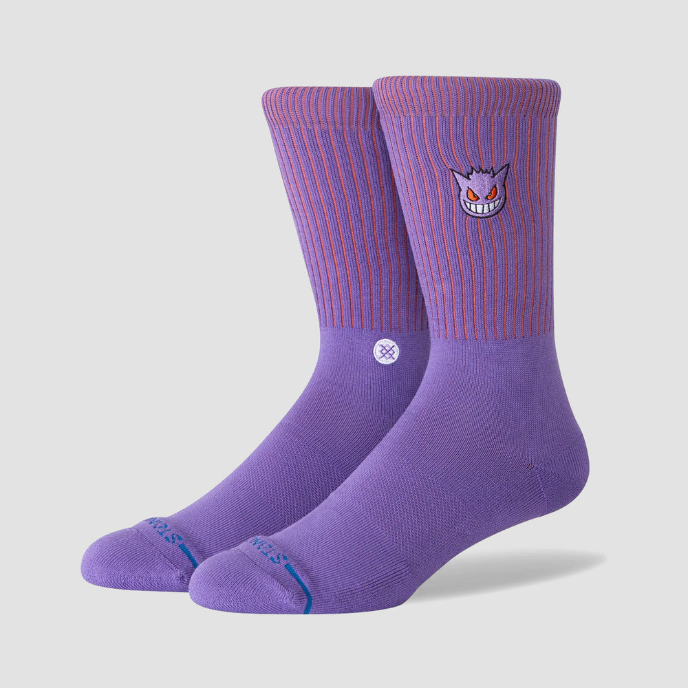 Stance Pokemon Gengar Crew Socks Purple