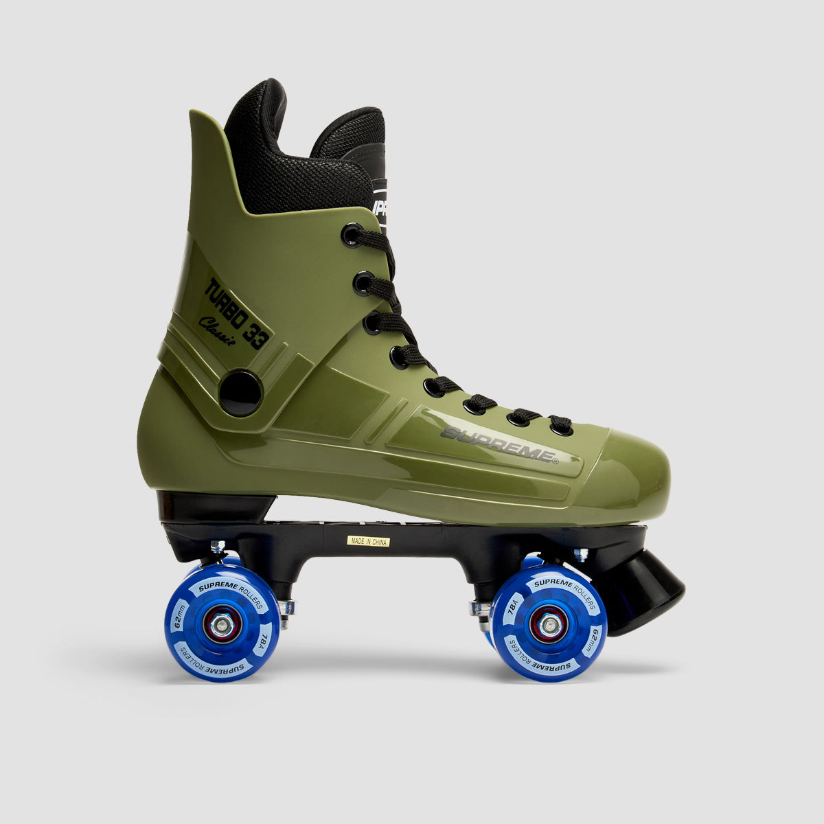 Supreme Turbo 33 Nylon Quad Skates Army Green/Blue