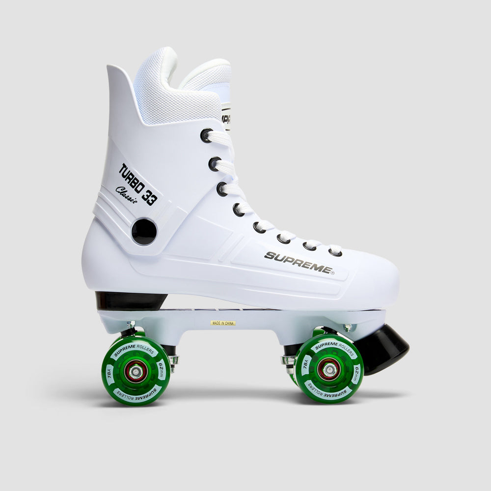 Supreme Turbo 33 Nylon Quad Skates White/Green