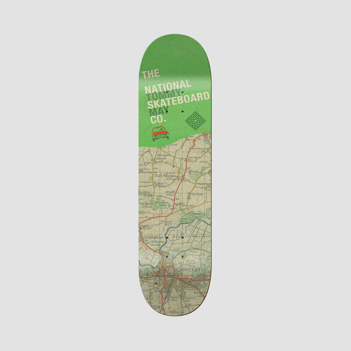 The National Skateboard Co Tommy May Toft Monks Map High Concave Skate