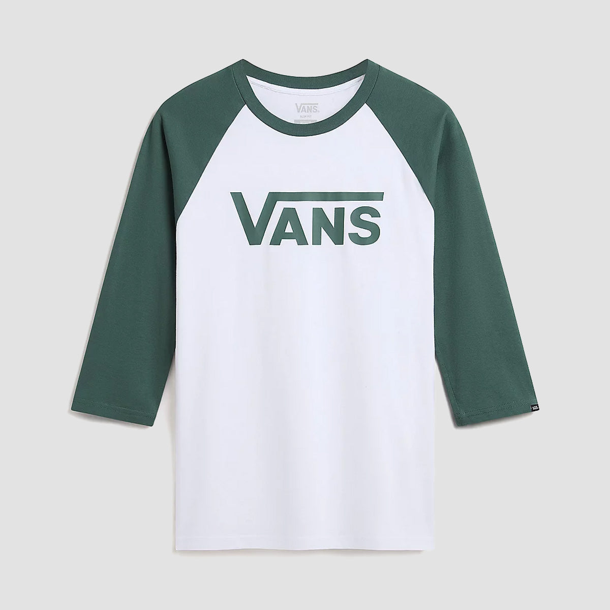 Vans Classic Raglan T-Shirt White/Bistro Green