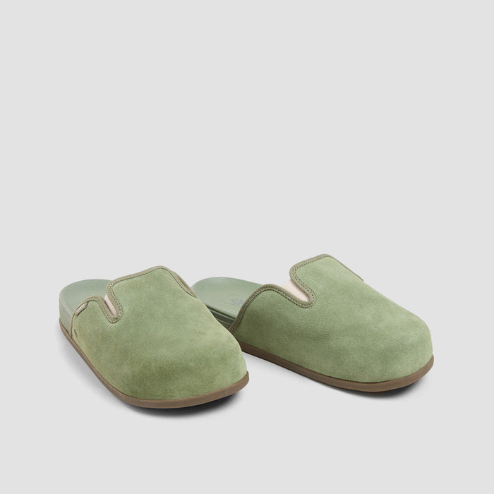 Vans Harbor Mule VR3 Slip-On Shoes - Terry Cloth Olivine