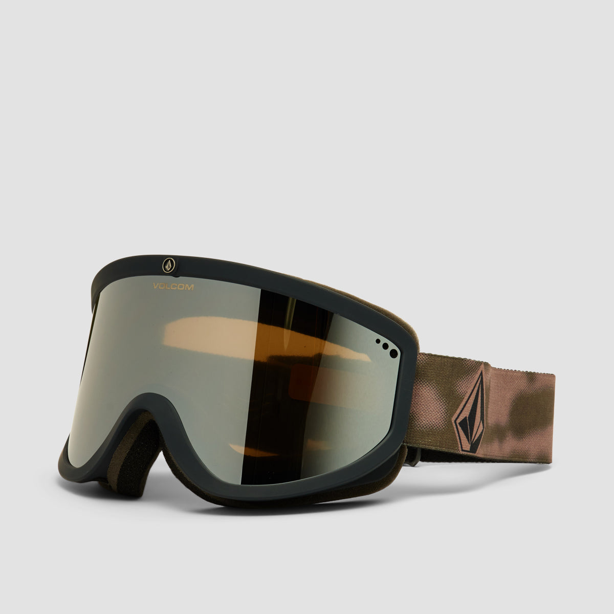 Volcom Footprints Snow Goggles Camo Haze/Silver Chrome + Bonus Lens Ro