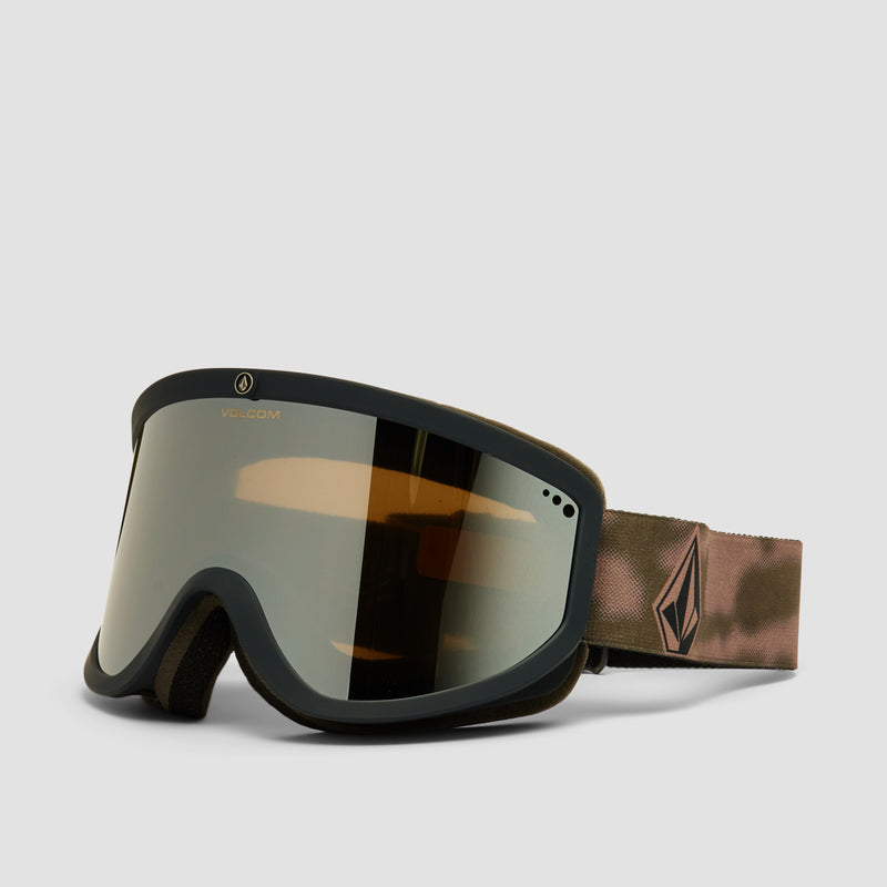 Volcom Footprints Snow Goggles Camo Haze/Silver Chrome + Bonus Lens Ro
