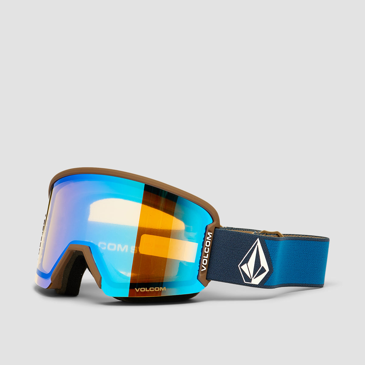 Volcom Garden 2 Snow Goggles Navy/Cobalt/Ice Chrome + Bonus Lens Dark