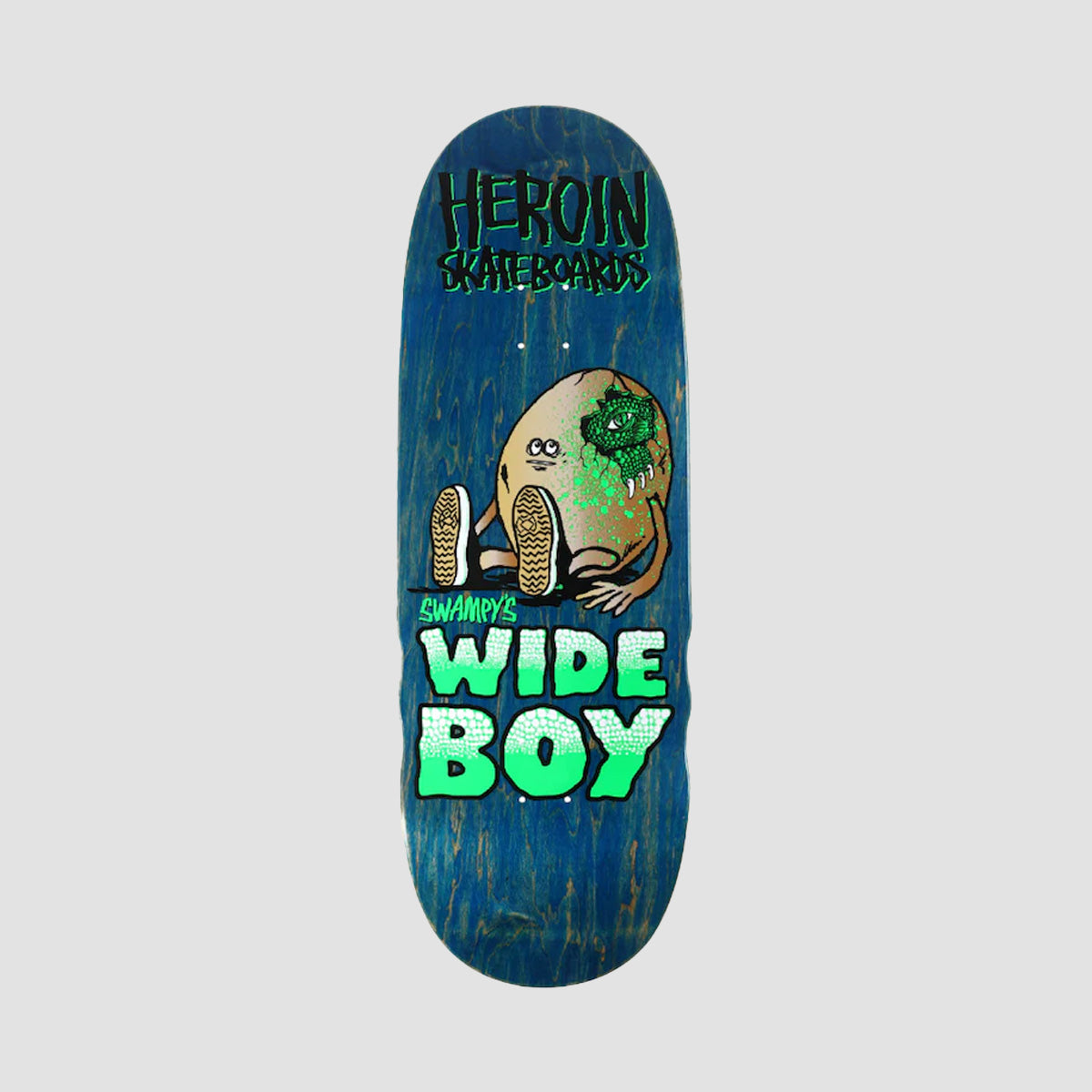 Heroin Swamp's Wide Boy Razor Edge Skateboard Deck Various Stains - 10