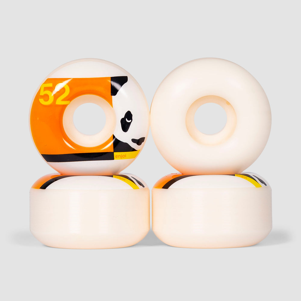 Enjoi Box Panda Skateboard Wheels Orange 52mm