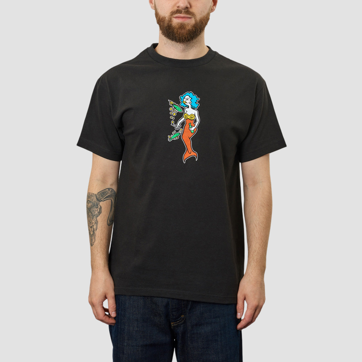 Krooked Mermaid T-Shirt Black/Red